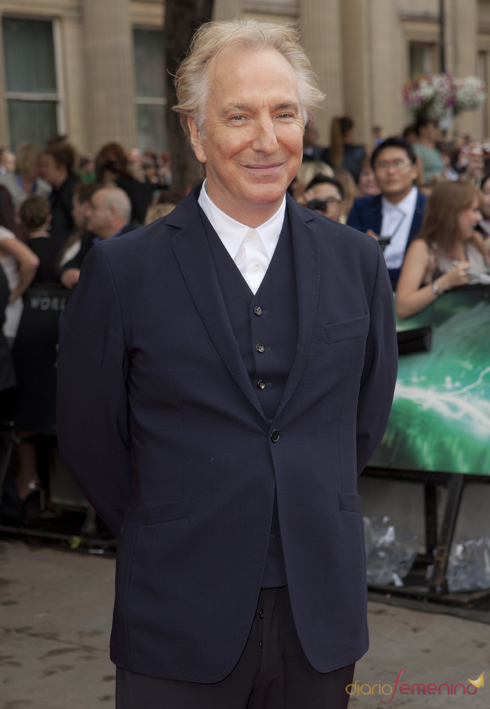 Alan Rickman llega a la premier mundial de 'Harry Potter'