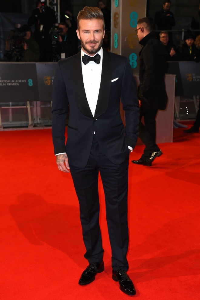 Bafta 2015: David Beckham, el más elegante de la alfombra roja