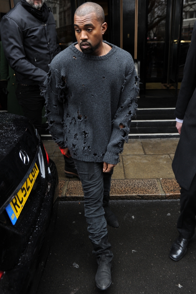 Kanye West, look mendigo