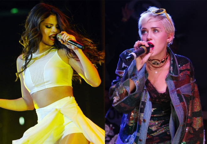 Famosas que se odian: Selena Gomez vs Miley Cyrus