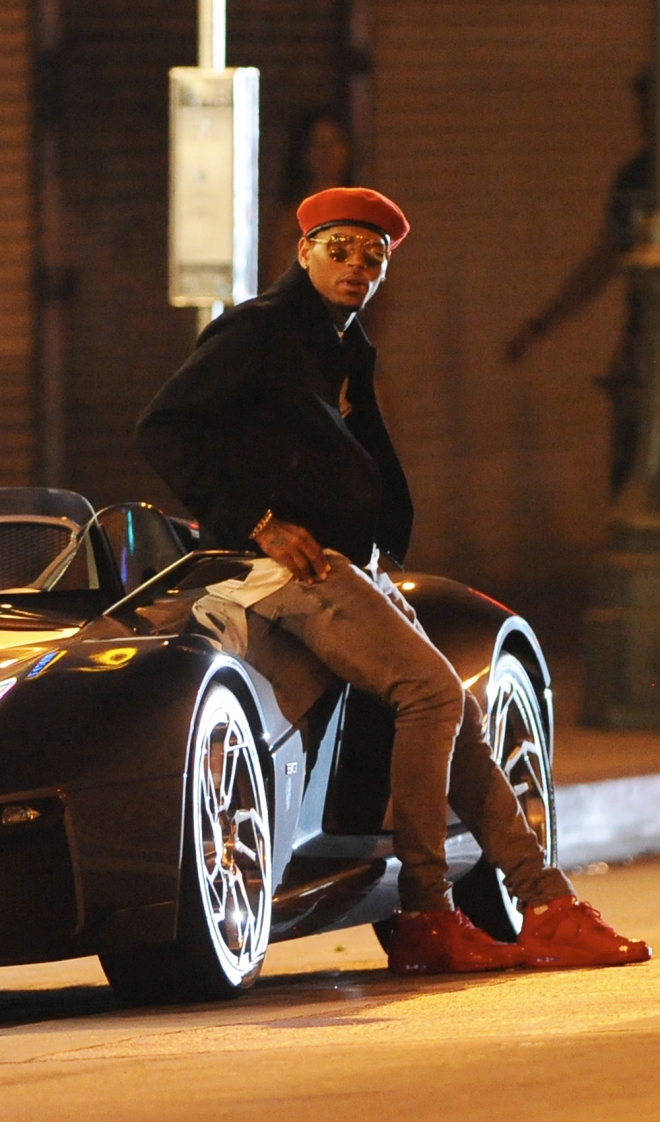 Chris Brown, amante de la velocidad