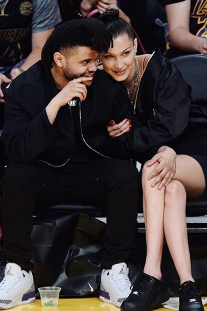 The Weeknd y Bella Hadid, cómpices en el basket