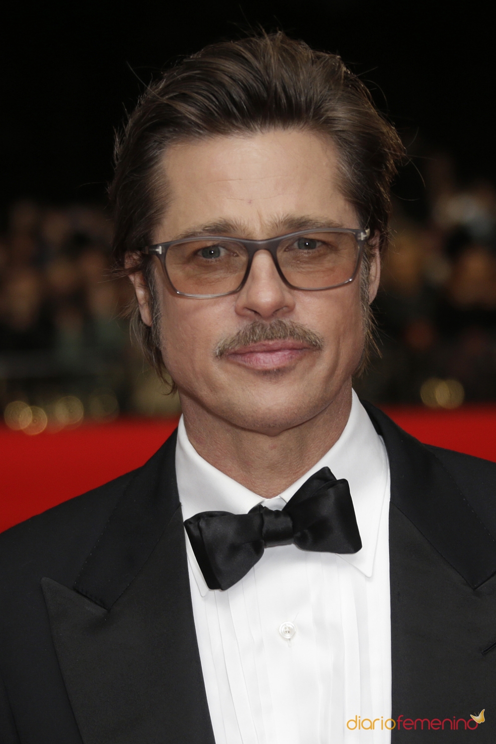 Famosos con bigote: Brad Pitt