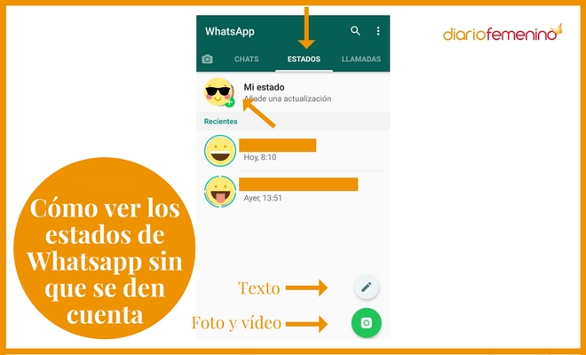 Cómo ver los estados de Whatsapp sin que se den cuenta